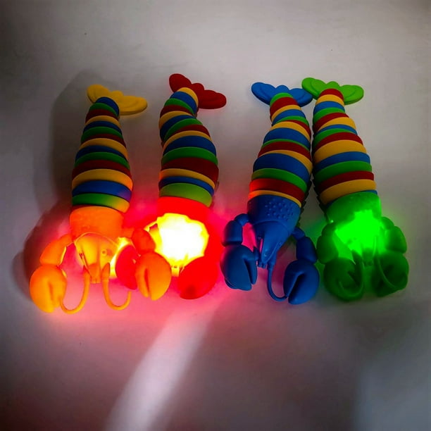 Extraño juguete de descompresión moco oruga langosta grande leche música babosa gran tiburón ...