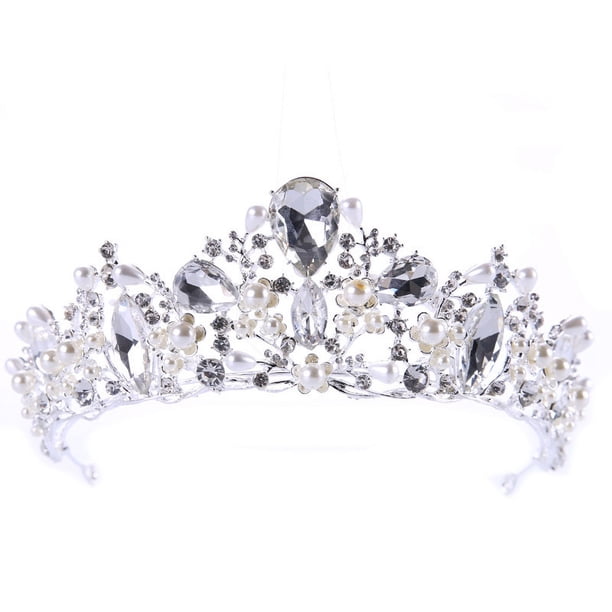 Corona de tiara para mujer, tiara de boda para novia, corona de desfile ...