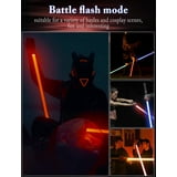 JvmuSaber Real Lightsaber Toy, RGB Sword, 15 Colors, 3 Sound Modes, USB ...