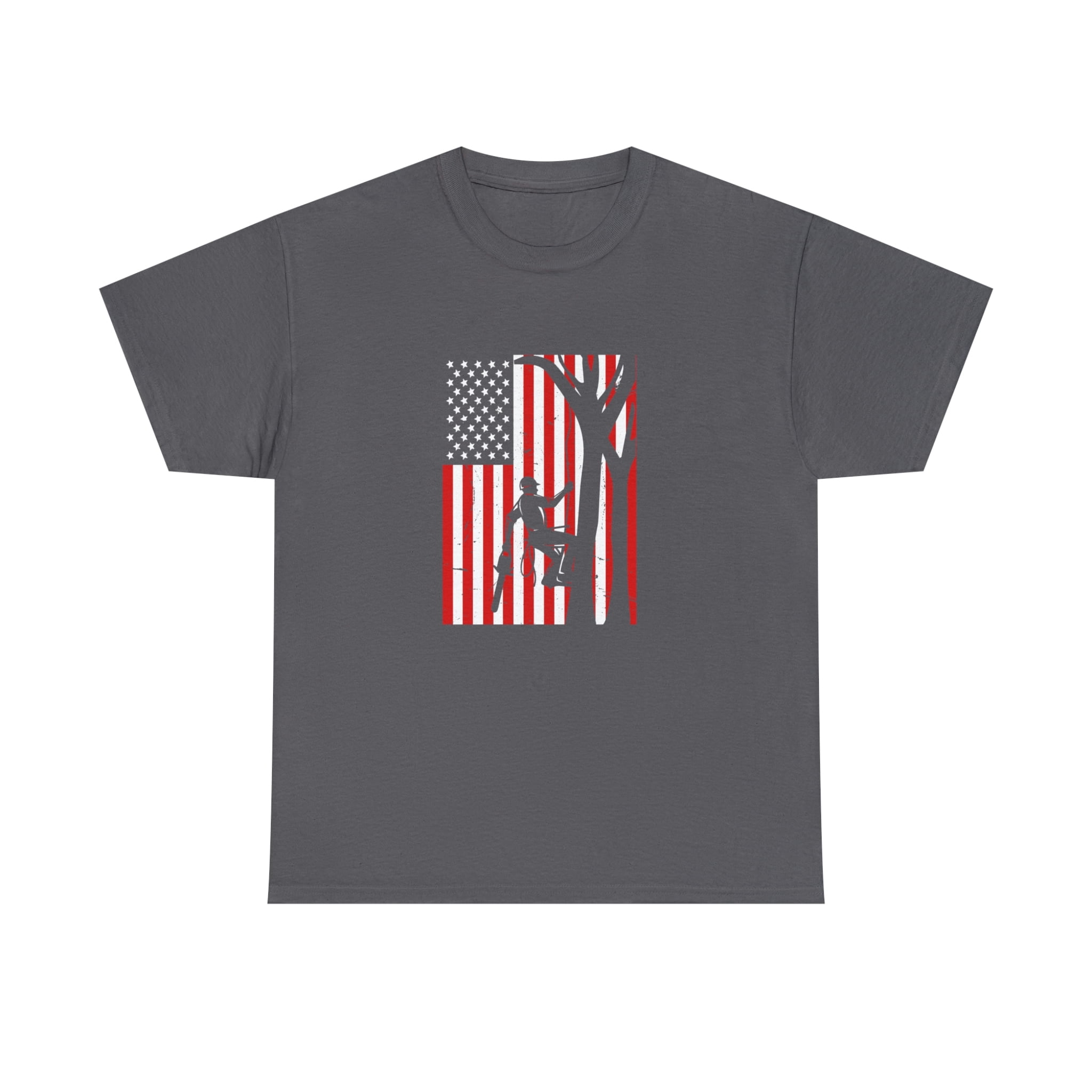 Patriotic Tree Climber Shirt, Chainsaw, Arborist, Tree Trimmer - ID ...