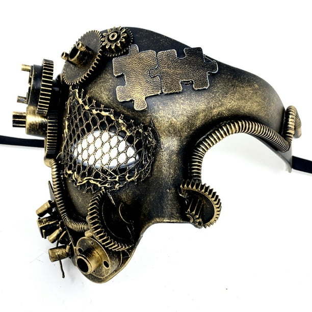 Steampunk Vintage Phantom Costume Venetian mask Masquerade Mask ...