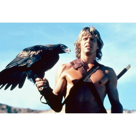 Marc Singer 24x36 Poster The Beastmaster with hawk - Walmart.com