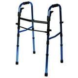 Medline Folding Walker With Wheels HSA/FSA Eligible - Walmart.com