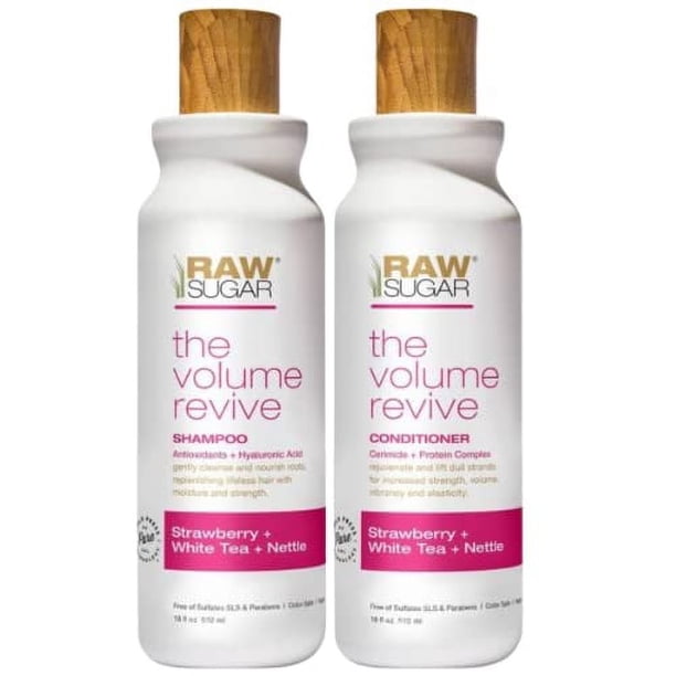 Raw Sugar Volume Revive Shampoo & Conditioner SET. Antioxidants ...