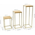 6Pcs Gold Metal Wedding Flower Stand Floor Vase Centerpiece Table ...