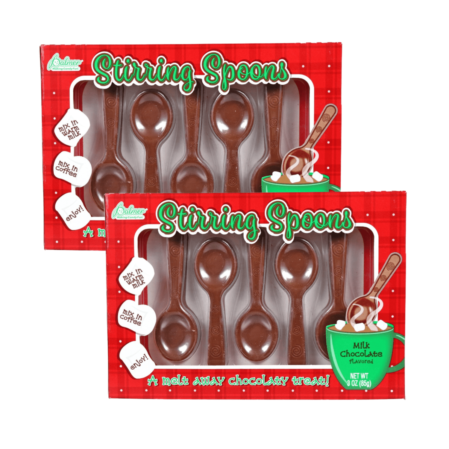 Edible Chocolate Stirring Spoon Milk Chocolate Flavored Candy Spoon for ...