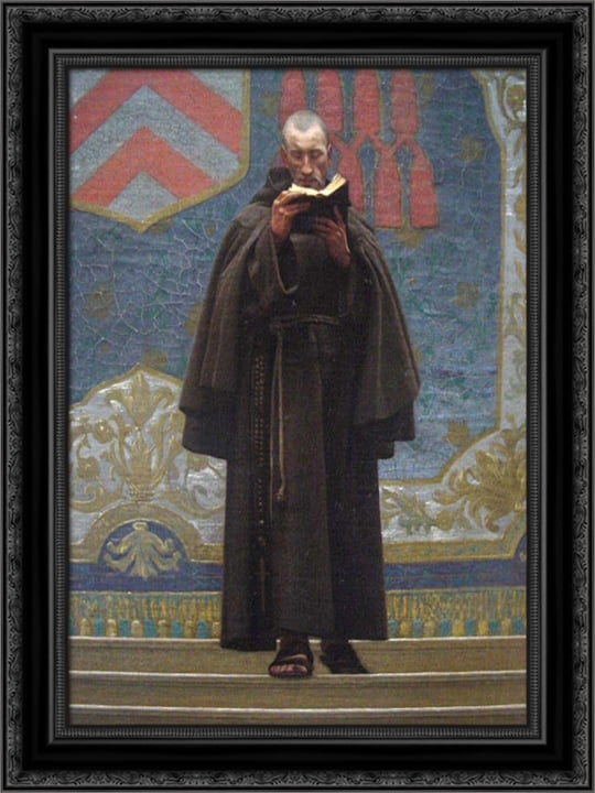 L'Eminence Grise [detail #2] 20x24 Black Ornate Wood Framed Canvas Art ...