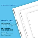 PrintWorks Professional Prepunched Paper, 8.5 x 11, 20 lb., Velobind 11 ...