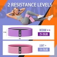 Booty & Resistance Bands – 3 Level Non-Slip Fabric Exercise Bands for ...