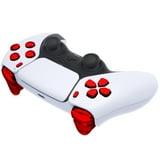 eXtremeRate Chrome Red Replacement D-pad R1 L1 R2 L2 Triggers Share ...