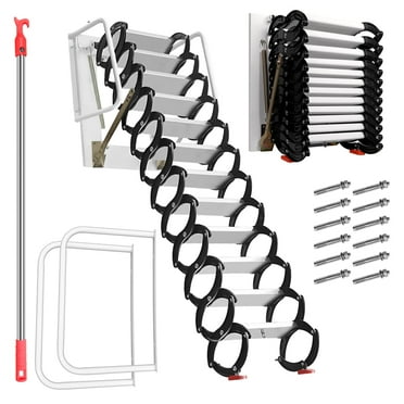 Marwin Atlas 22.5 x 54 in. 8 ft.-9 in. Attic Stair - Step Handrails ...