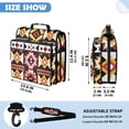 Aztec Geometric Abstract Pattern 3 Ring Binder Bag Zipper Binder ...