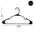 Mainstays Plastic Notched Adult Hangers for Any Clothing Type, Rich ...