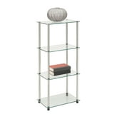 Convenience Concepts Designs2Go Classic Glass 4 Tier Tower, Multiple ...