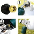 TOUMENY QCC1 Propane Refill Adapter, Solid Brass Construction for 1 LB ...
