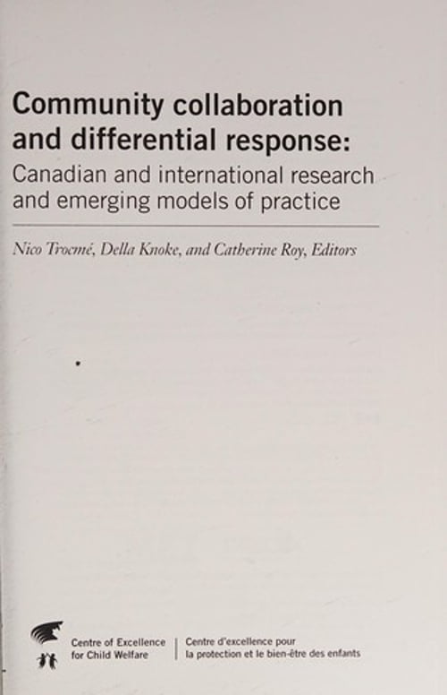 Pre-Owned Community Collaboration and Differential Response : Canadian ...