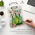 Acrylic Writing Board Silver 12.5*9 Inch Clipboards Transparent Acrylic ...