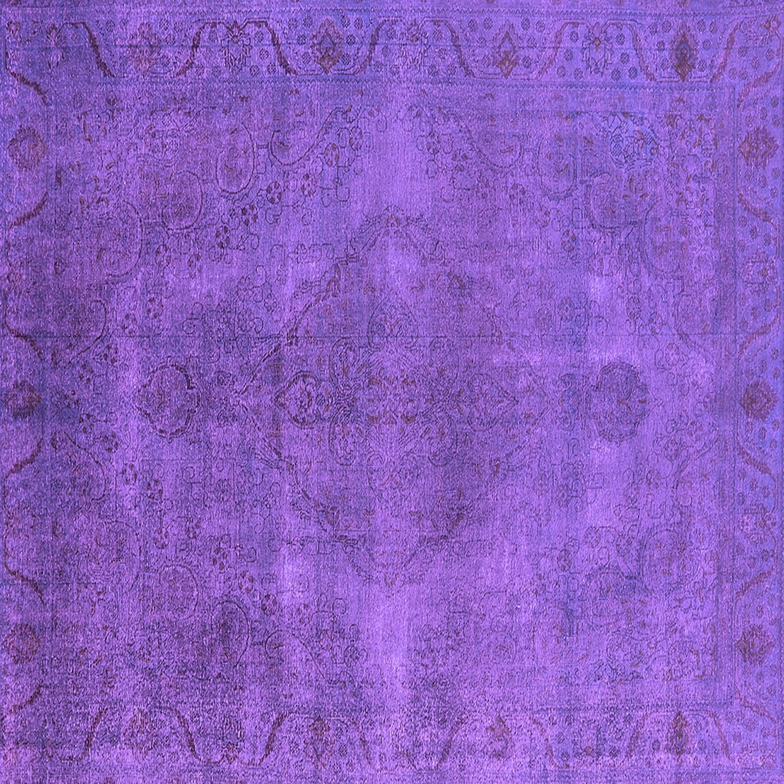 Ahgly Company Indoor Square Oriental Purple Industrial Area Rugs, 8 ...