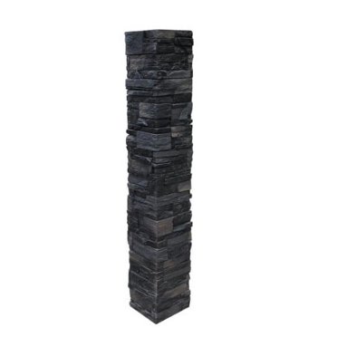 NextStone? Faux Polyurethane Stone Split Post Cover - Pewter - Walmart.com