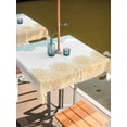 Bohemian Floral Texture Square Outdoor Tablecloth with Umbrella Hole ...
