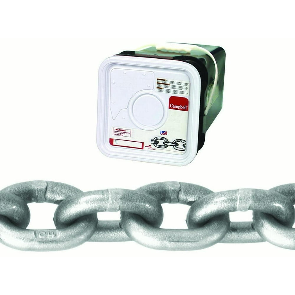Campbell Chain 018-4416 1/4 in. High Test Chain, 100 ft. Grade 43 ...