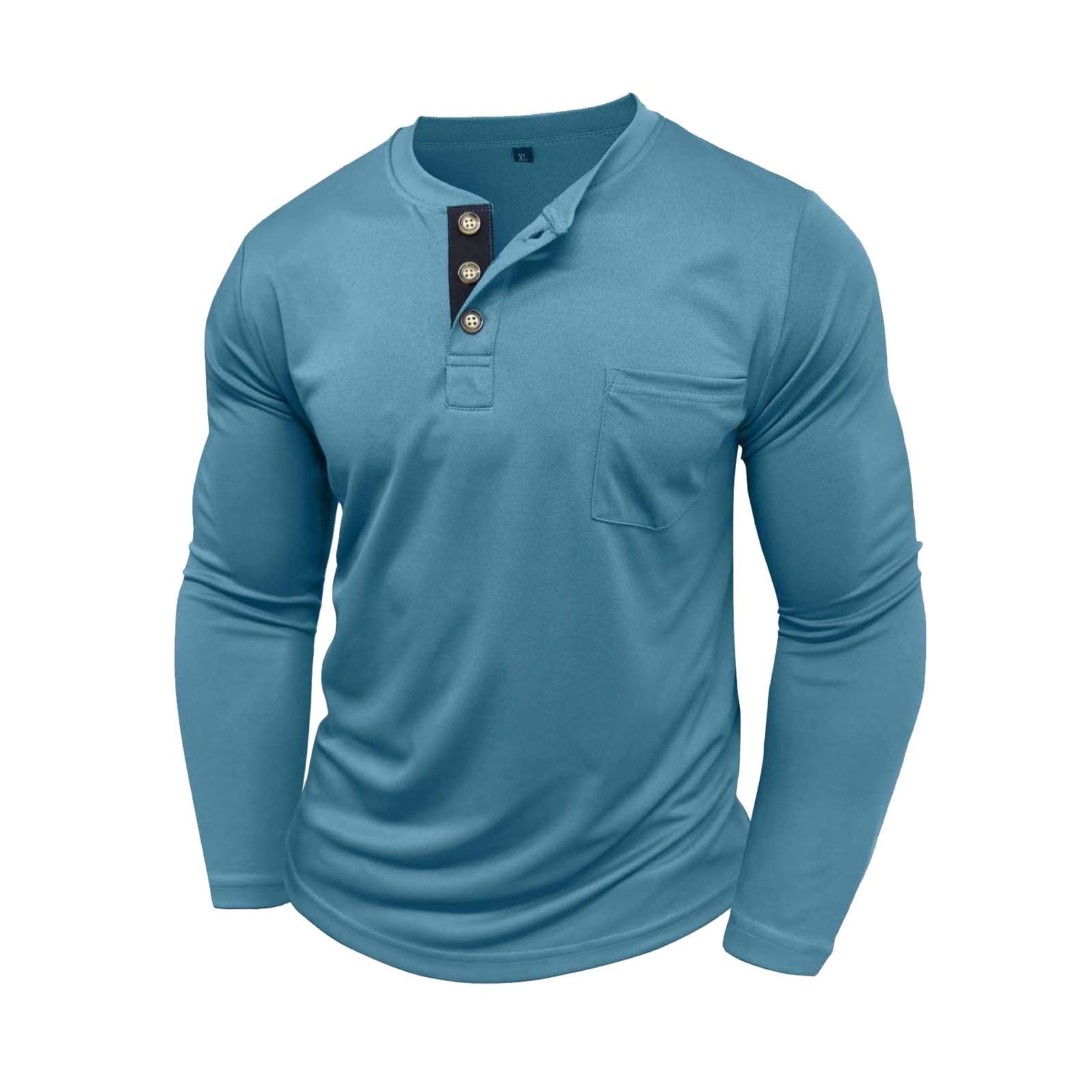 Click here for Hujlwoi Mens Henley Shirts Lightheight Long Sleeve... prices