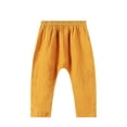 2-Pack Boys Girls Cotton Gauze Pants, Elastic Waist Loose Breathable ...