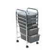Advantus Portable Drawer Organizer, 13w x 15 3/8d x 32 1/8h, Smoke ... Advantus Portable Drawer Organizer, 13w x 15 3/8d x 32 1/8h, Smoke ...