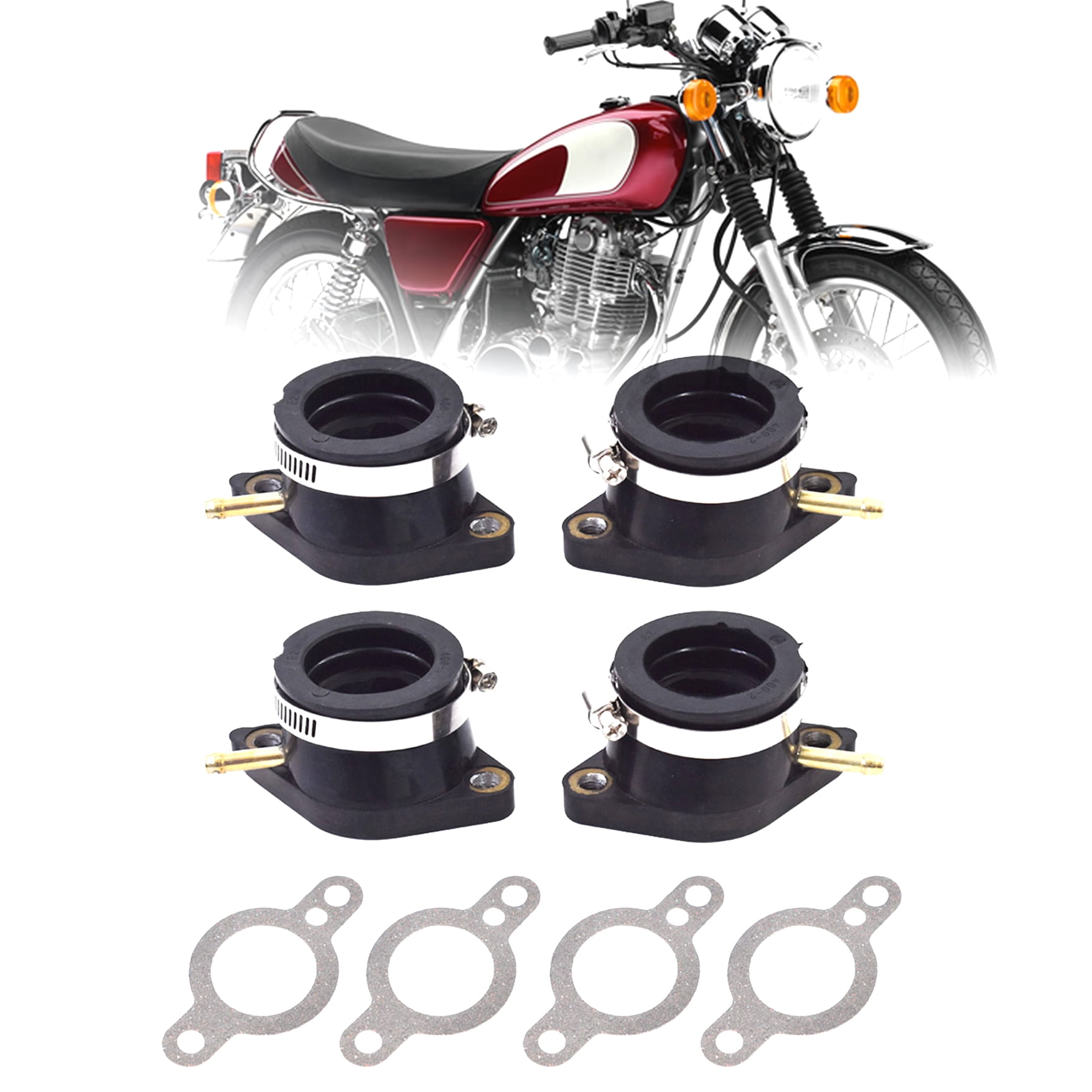 LABLT Carburetor Intake Manifold Boot Set Replacement for Yamaha XJ550 ...