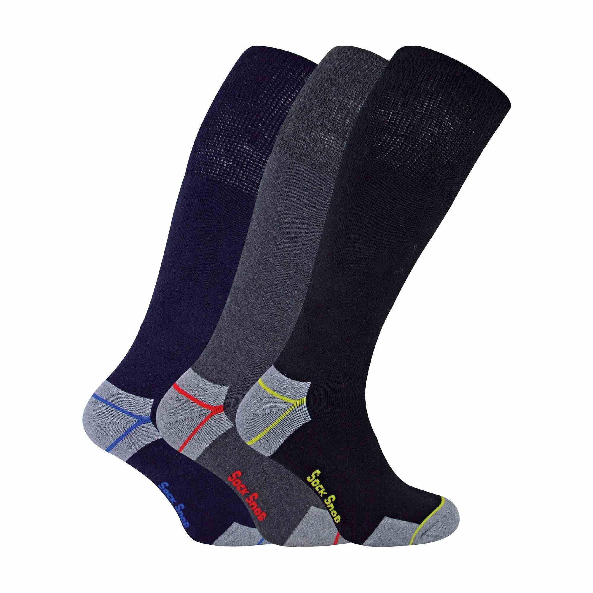 Click here for Sock Snob - Mens 6 Pack Long Knee High Work Socks... prices
