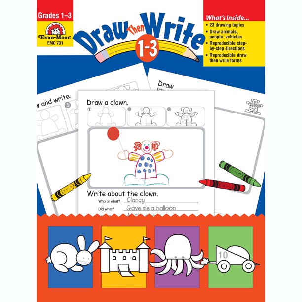 Draw...Then Write, Grades 1-3 - Walmart.com