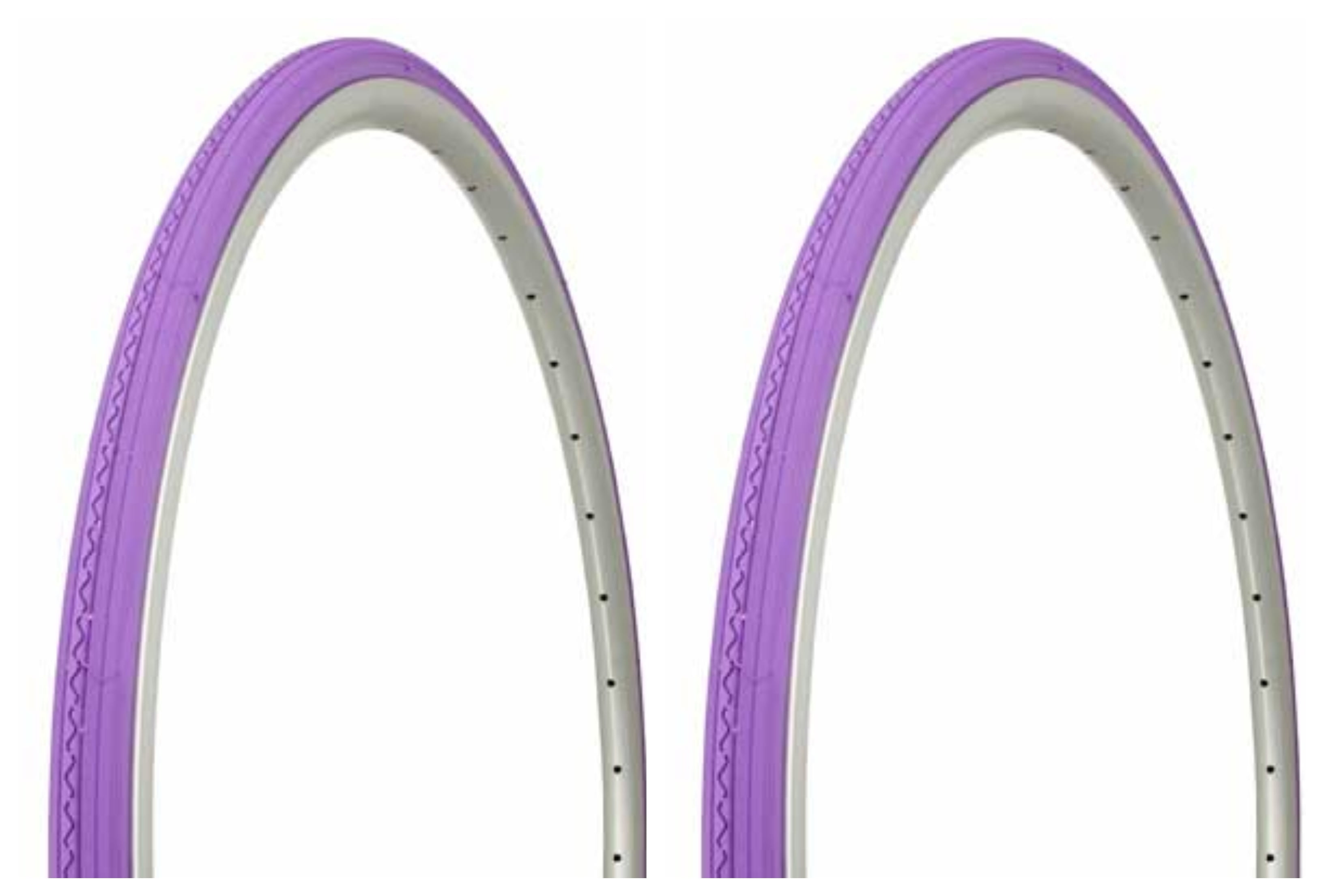 Tire set. 2 Tires. Two Tires Duro 700 x 23c Purple/Purple Side Wall HF ...