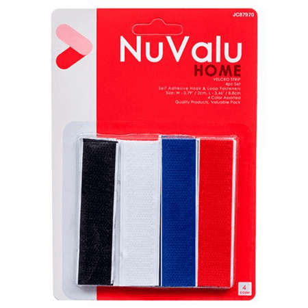 Nuvalu Home Velcro Strip, Assorted Colors 4/Pk | Walmart Canada