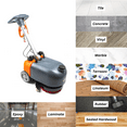 14“ Walk Behind Floor Scrubber Dryer Machine for Commercial Use, 26 ft ...