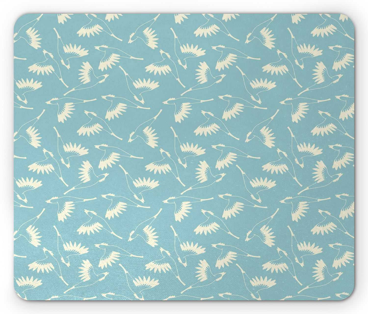 Pigeon Mouse Pad, Pigeon Prints with Feathers Wings Plainly Designed ...