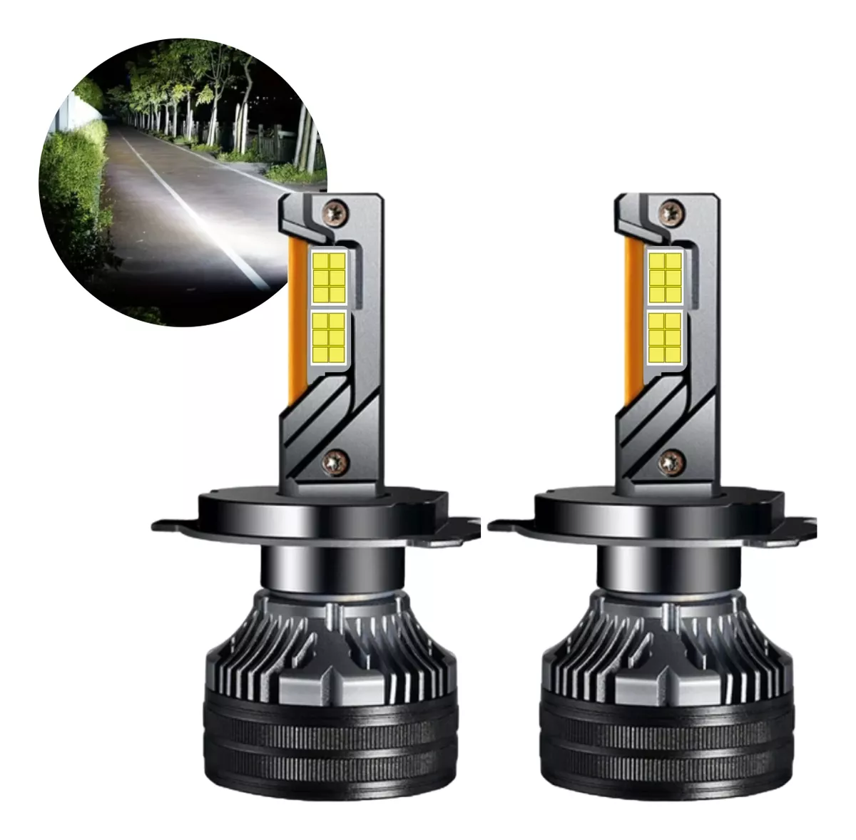 2 Focos Led Auto Moto Faro Premium Chip Csp 40000lm Canbus | Bodega ...