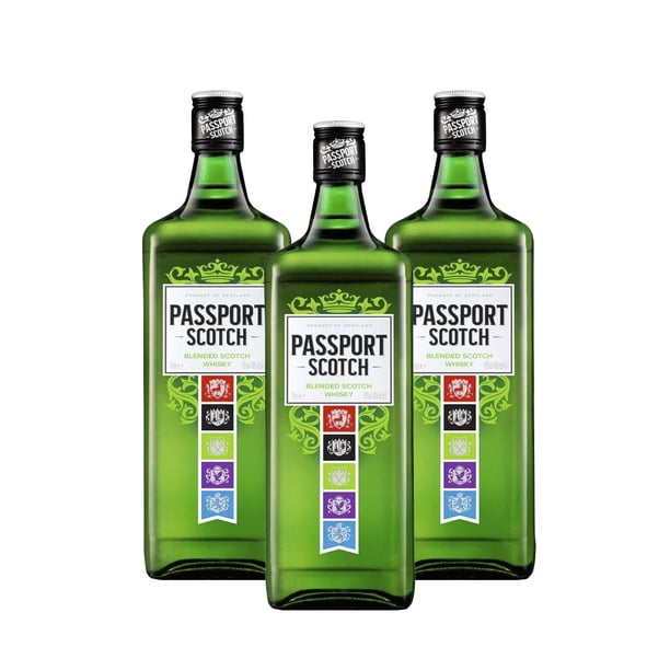 Pack De 3 Whisky Passport Scoth 1Lt | Bodega Aurrera en línea