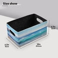 2 Pcs Foldable Felt Storage Bins Decorative Fabric Organizer Baskets ...