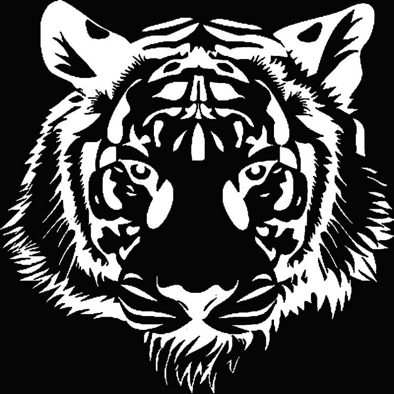 Tiger Head Silhouette Lsu