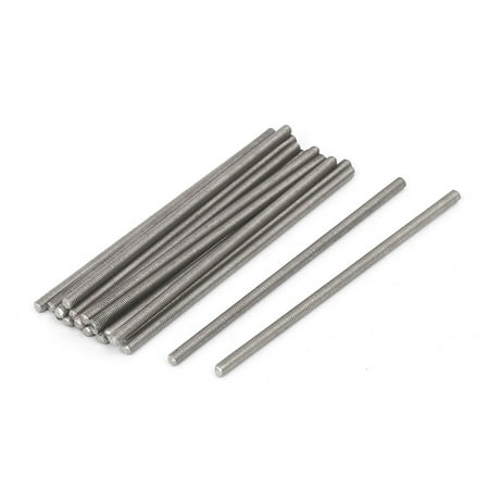 M3 x 80mm 0.5mm Pitch 304 Stainless Steel Fully Threaded Rods Fasteners ...