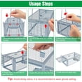 15-inch Animal Trap 15" Humane Rat Trap - Reusable Live Catch Trap For ...