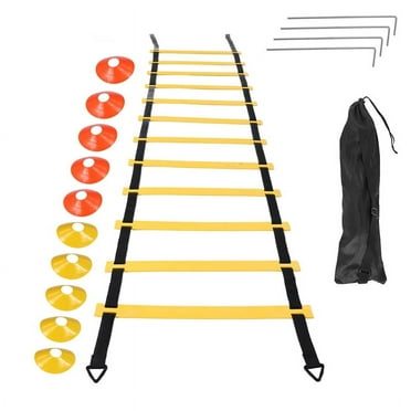 Yes4All Speed and Agility Training Ladder with Carry Bag - 8 Rung ...