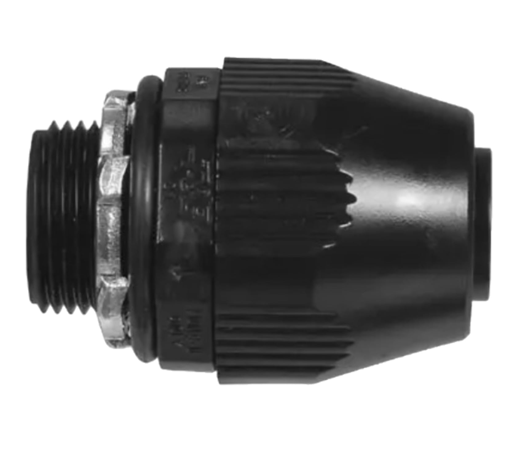 Pack of 4 LT75P Non-Metallic Liquidtight Bullet Connector, Black, 3/4 ...
