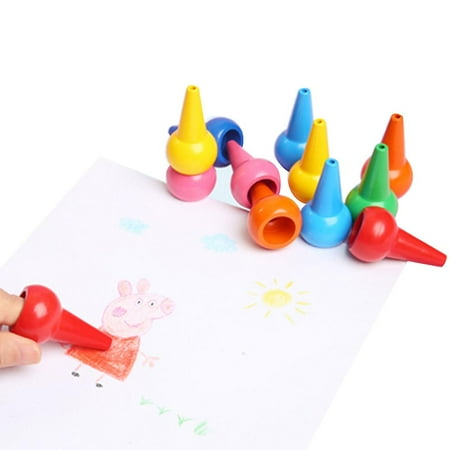 3D Finger Crayons Finger Paint Crayons Palm-Grip Crayons Kids Palm ...