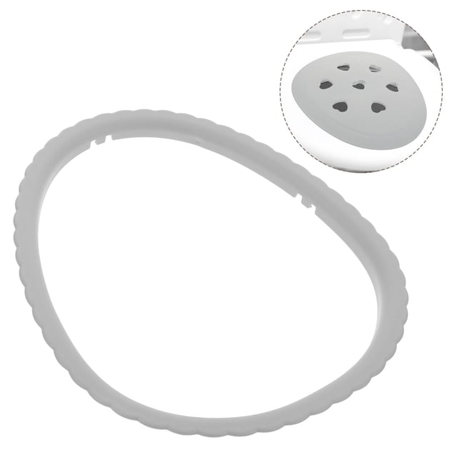OULII Rubber Toilet Stool Inner Fixing Ring Grey Elderly Commode Chair ...