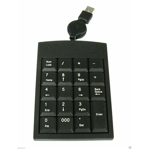 EEEkit Wireless Numeric Keypad, Portable 18-Key USB 2.4GHz, Ergonomic ...