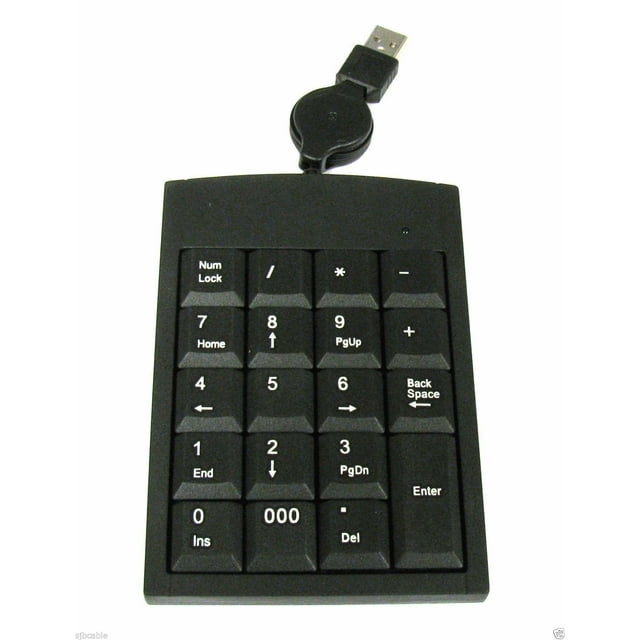 CableVantage USB 19 keys Numeric Number Num Pad Keypad Keyboard for ...