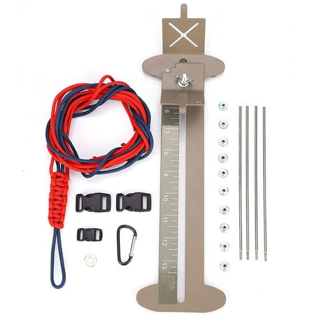 Paracord Jig, Paracord Bracelet Kit and Jig Set Adjustable Steel Frame ...