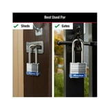 Master Lock 1-5/16" H x 1" W x 1-3/4" L Laminated Steel Double Locking ...