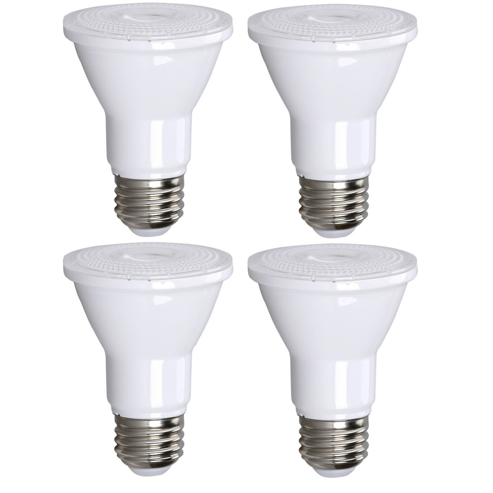 4 Pack Bioluz LED PAR20 LED Bulb Dimmable Outdoor Indoor Spot Light ...